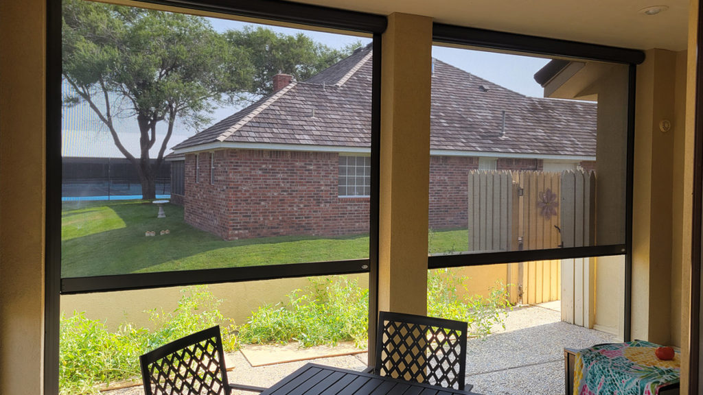 Motorized Patio Screens & Retractable Shades - Sunset Outdoor ...